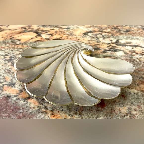 Accents | Vintage Pewter Seashell Trinket Dish | Poshmark